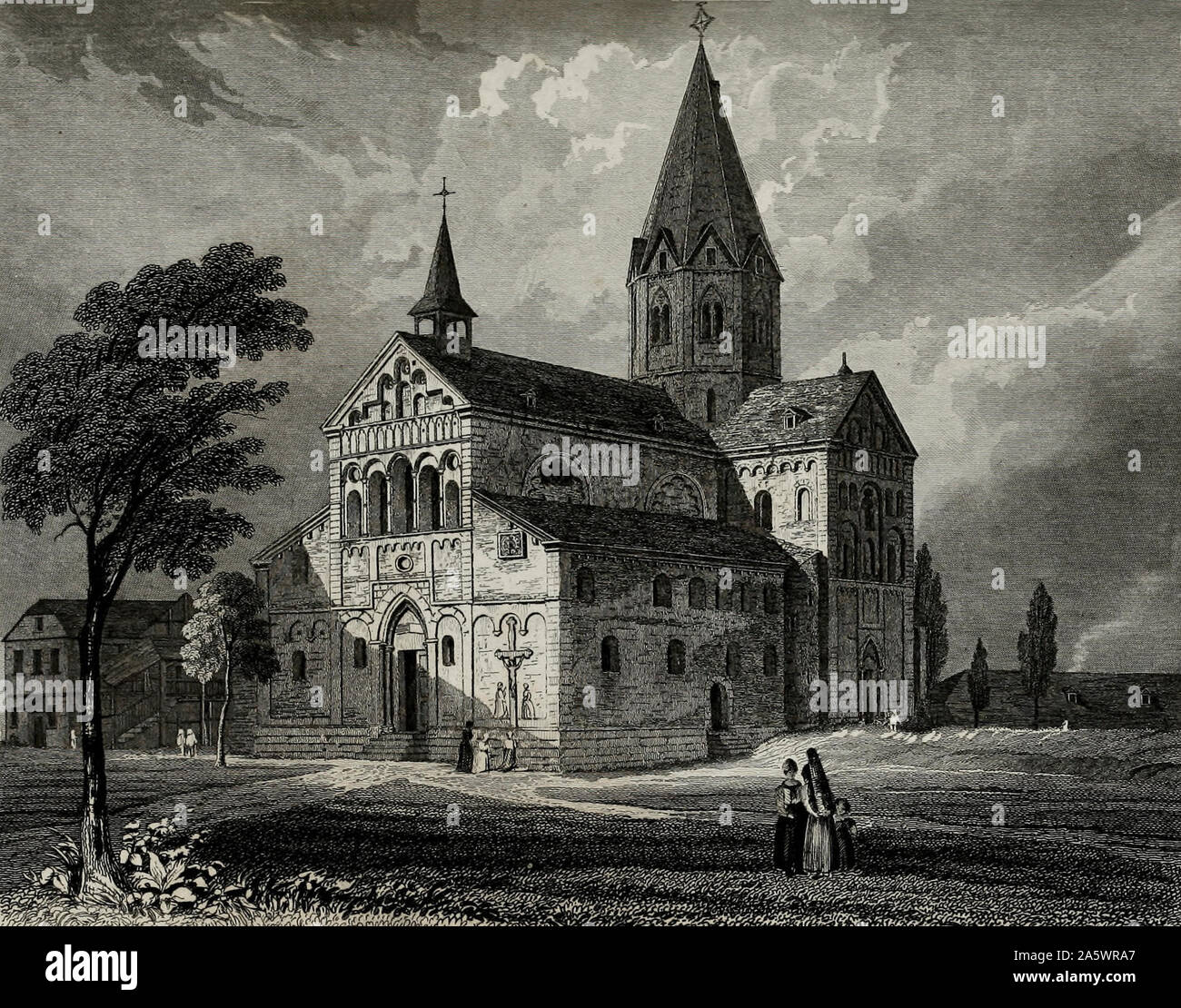 Vintage church illustration hi-res stock photography and images - Alamy