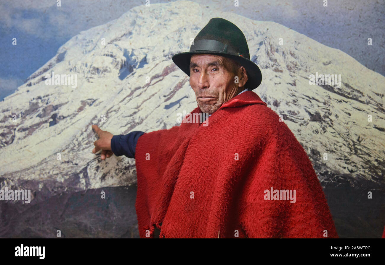 Baltazar Ushca, the last "iceman" of Chimborazo, Urbina, Ecuador Stock ...