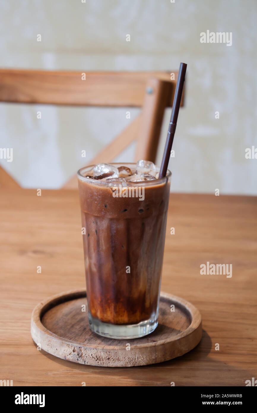 Iced coffee in coffee shop, stock photo Stock Photo - Alamy