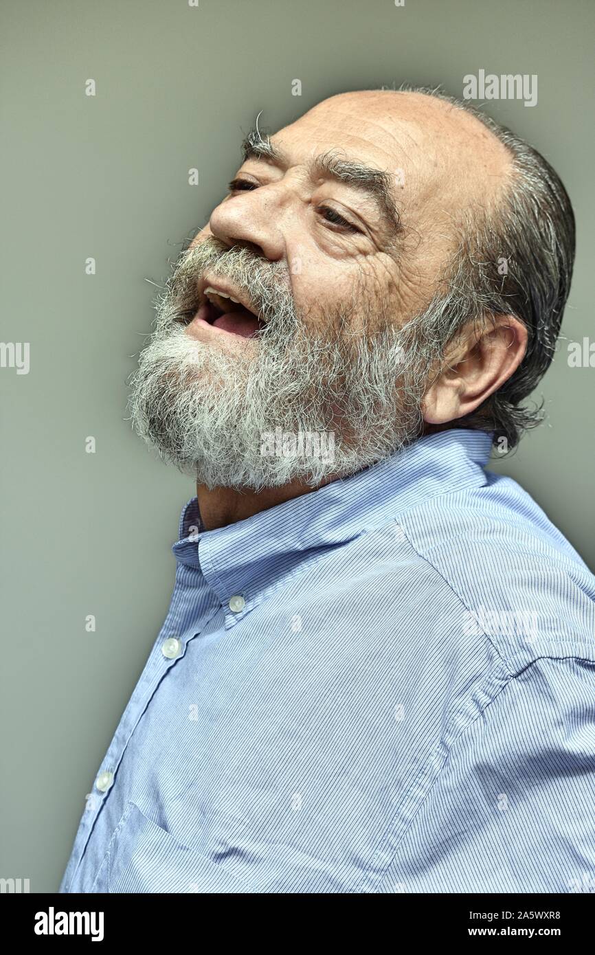 Happy latino senior hi-res stock photography and images - Alamy