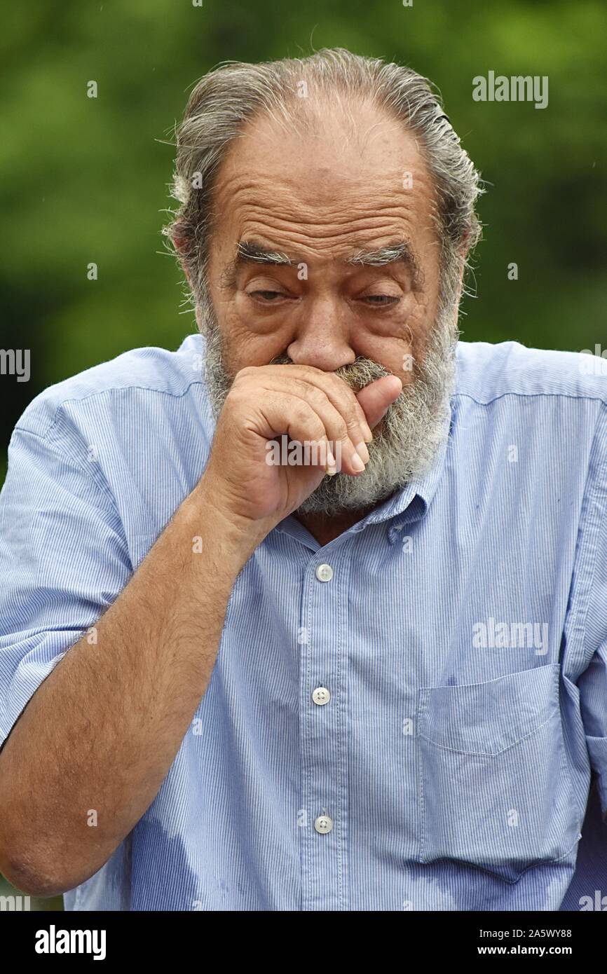Retired Male Poor Health Stock Photo - Alamy