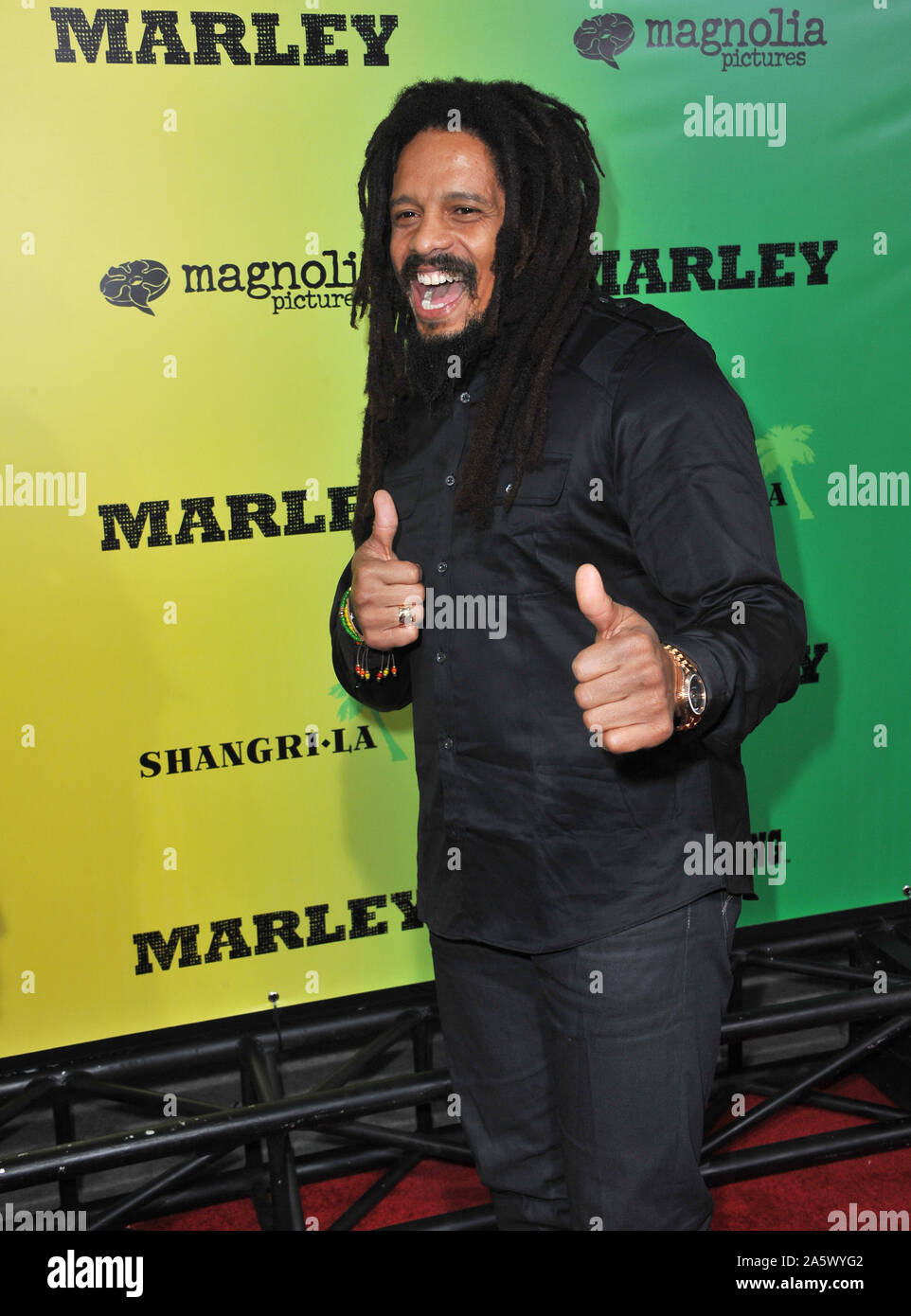 LOS ANGELES, CA. April 17, 2012: Rohan Marley at the Los Angeles ...