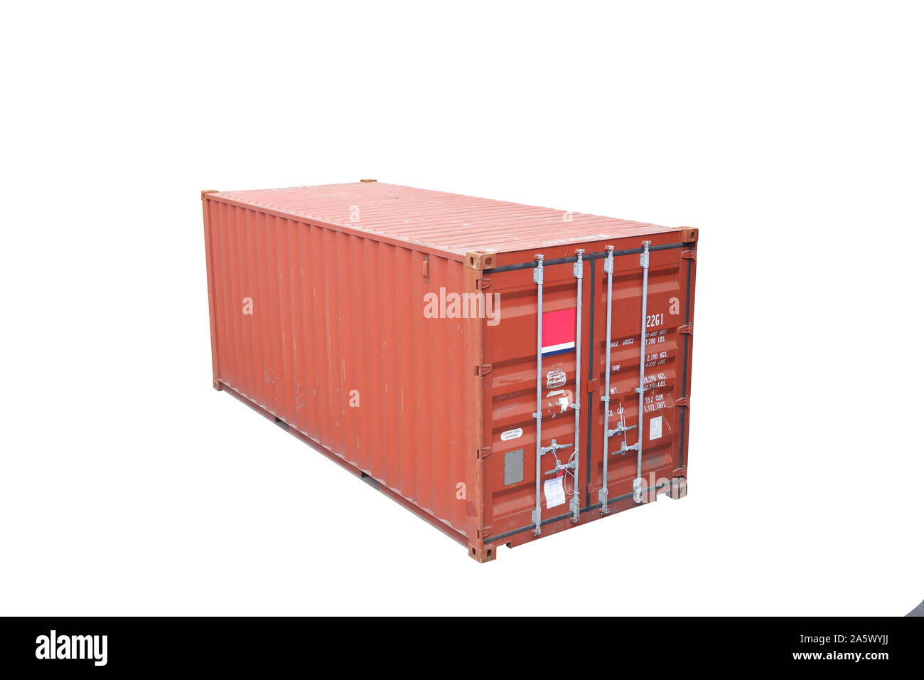 Red container, white background for ease of use, work for import and ...