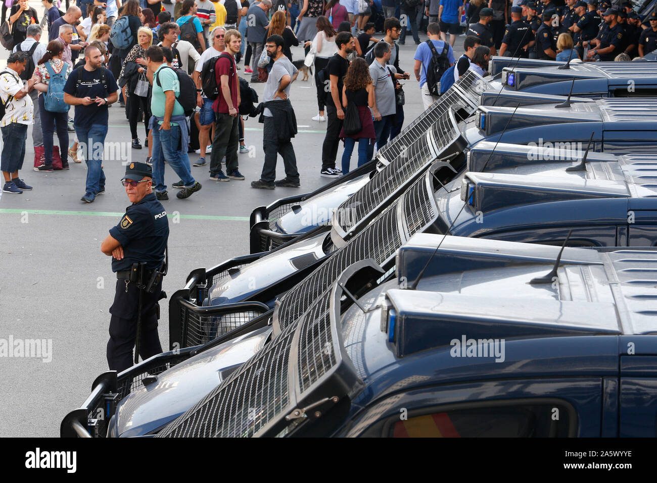 Barcelona demonstrations independentists after the sentence of Spain ...
