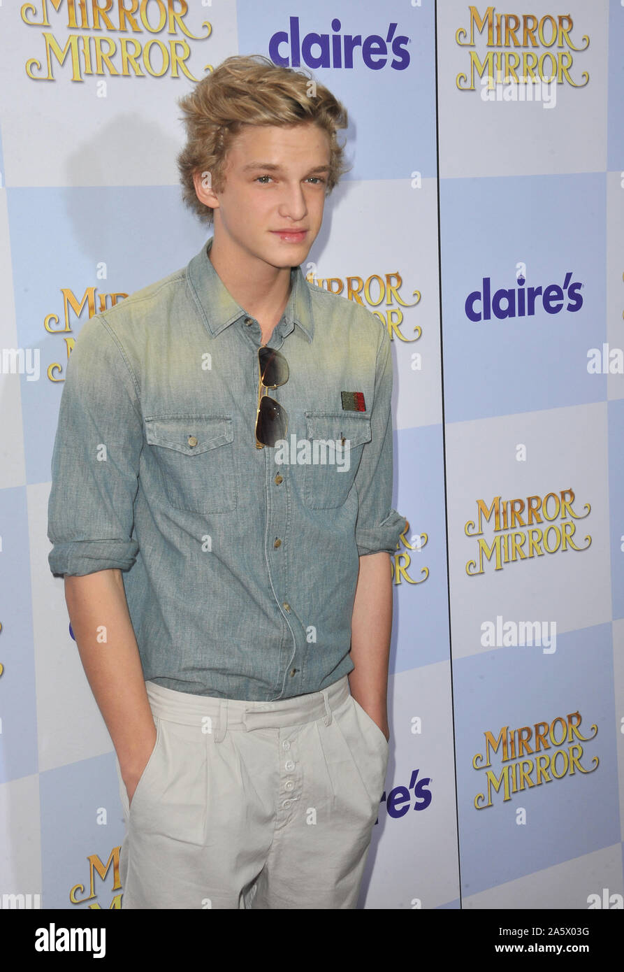 LOS ANGELES, CA. March 18, 2012: Cody Simpson at the world premiere of ...