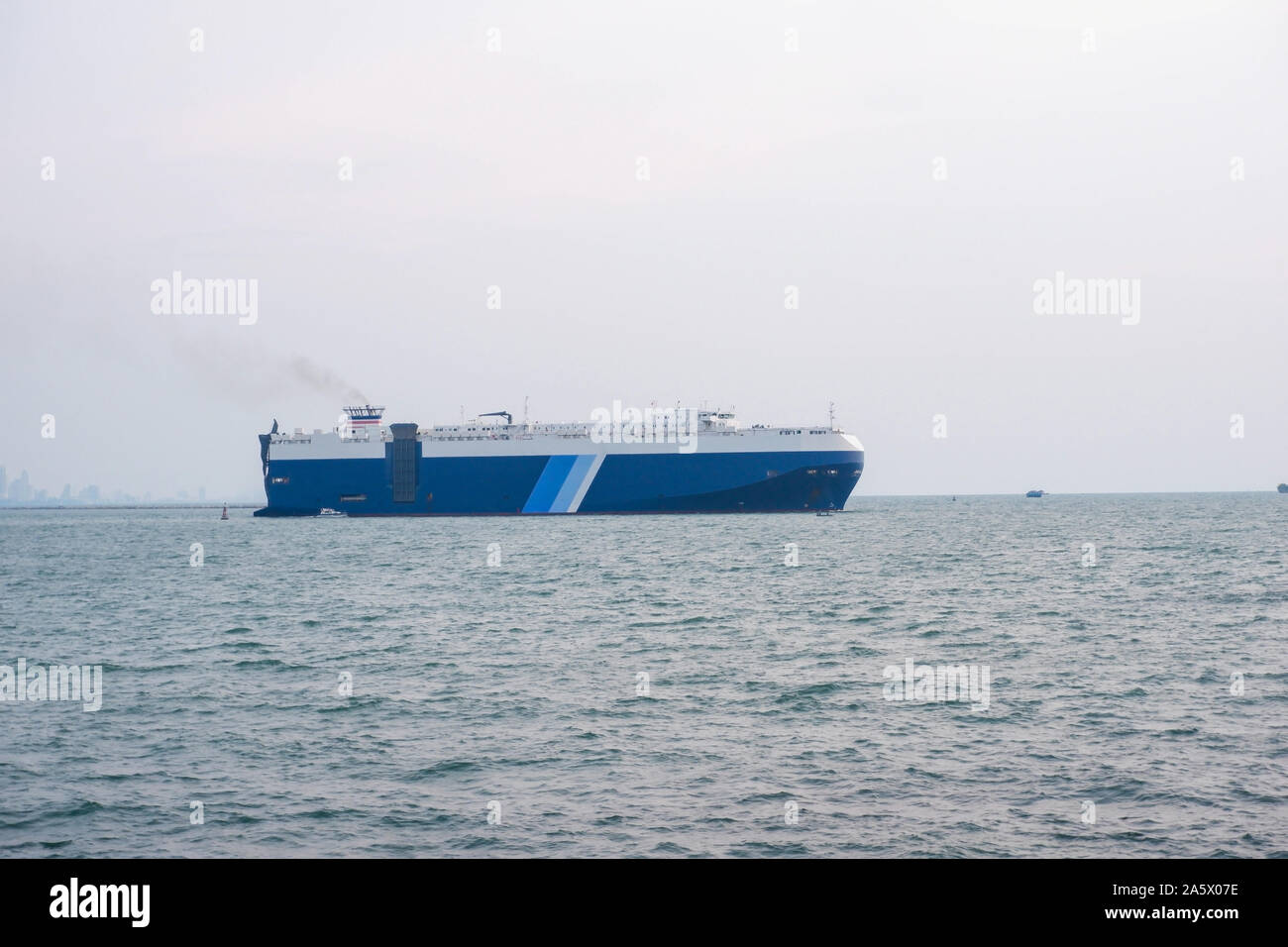 Cargo ships are traveling to import and export products Stock Photo - Alamy