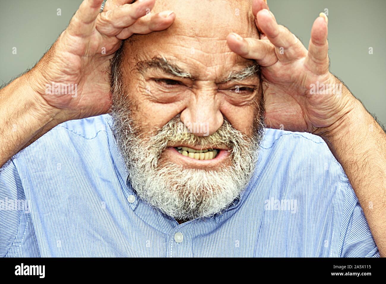 Colombian Man And Anxiety Stock Photo - Alamy