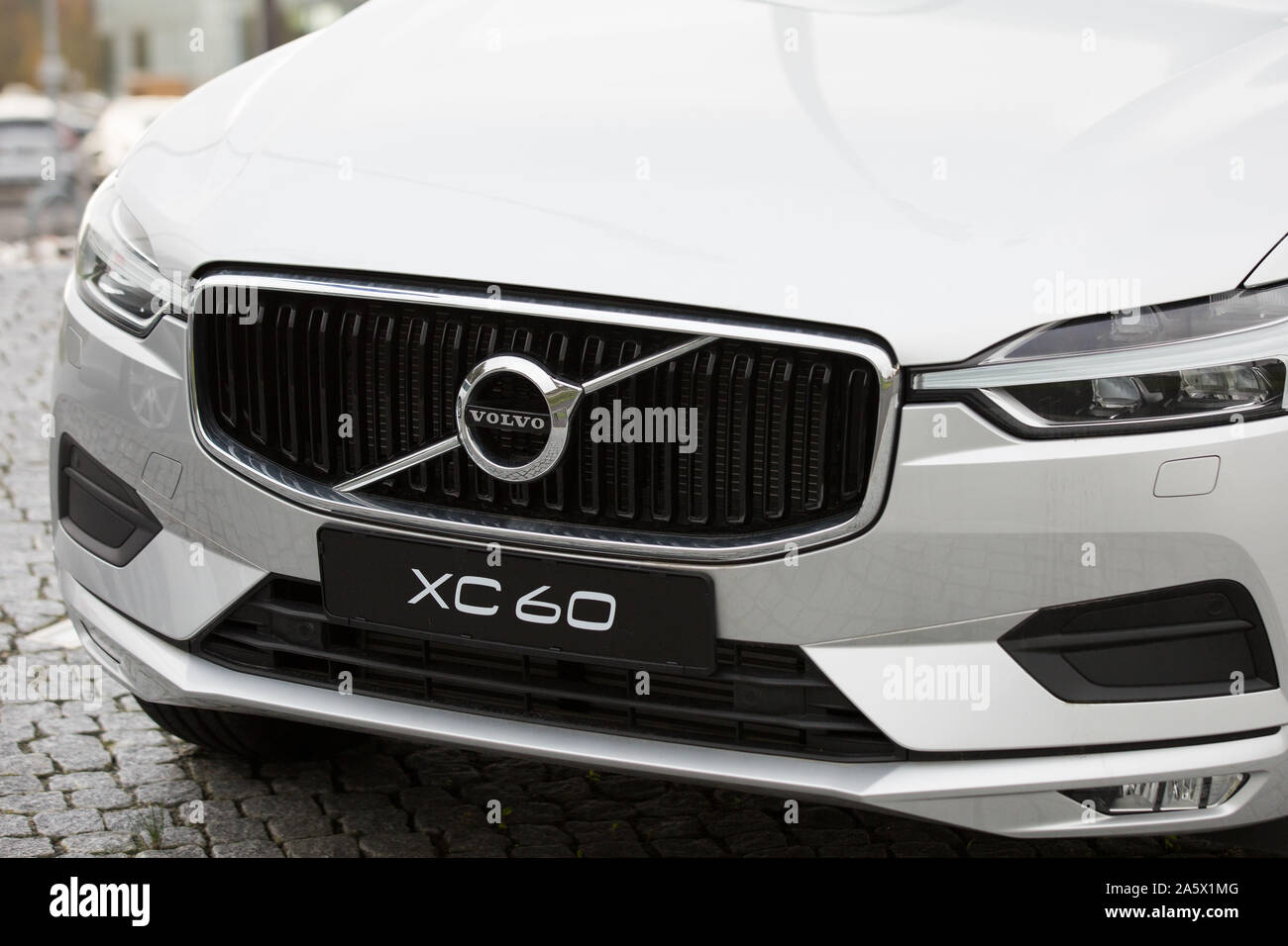 Gothenburg, Sweden. 19th Oct, 2019. Volvo XC60 seen parked near the ...