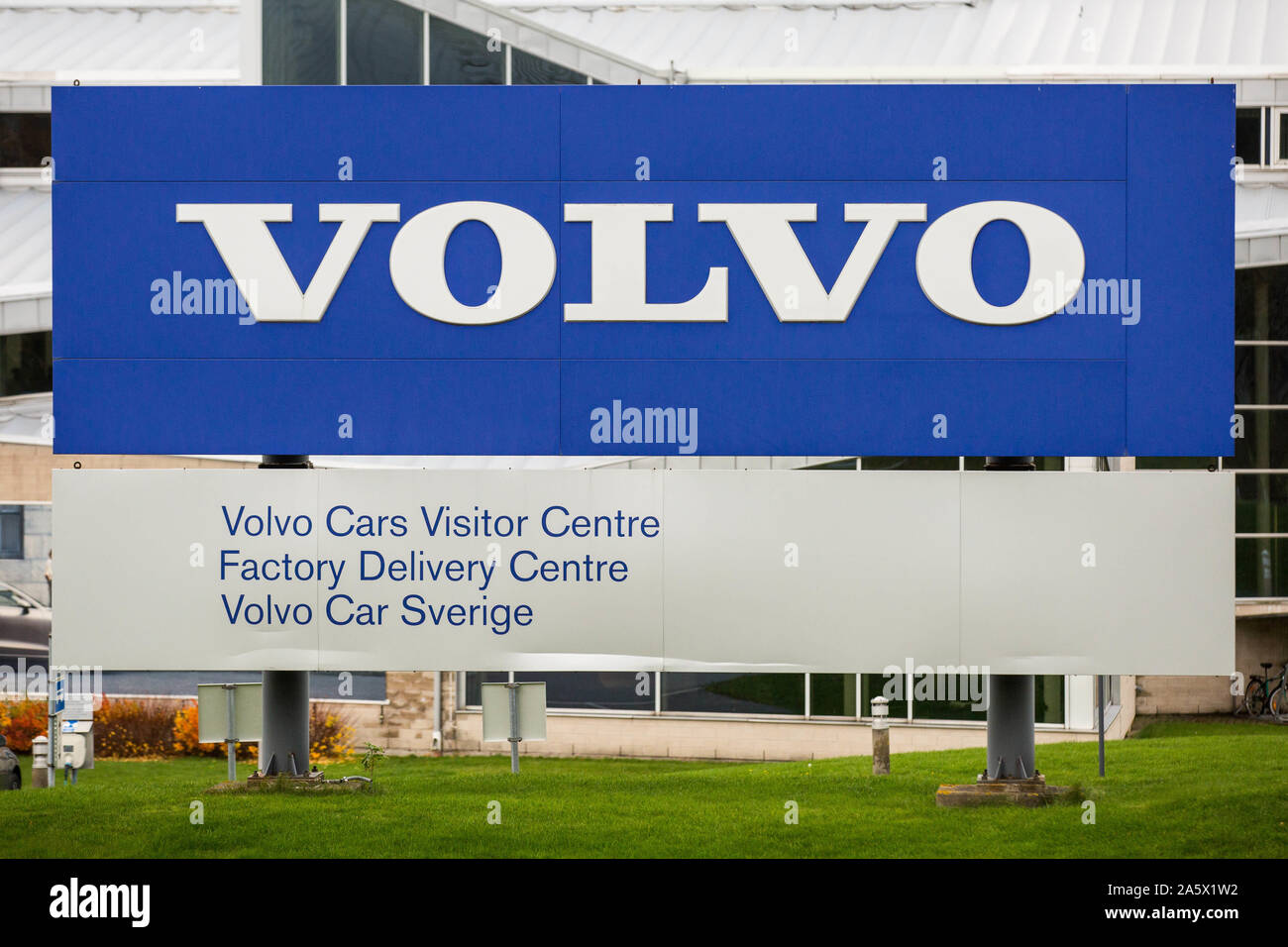 Gothenburg, Sweden. 19th Oct, 2019. Volvo logo seen in front of Volvo ...