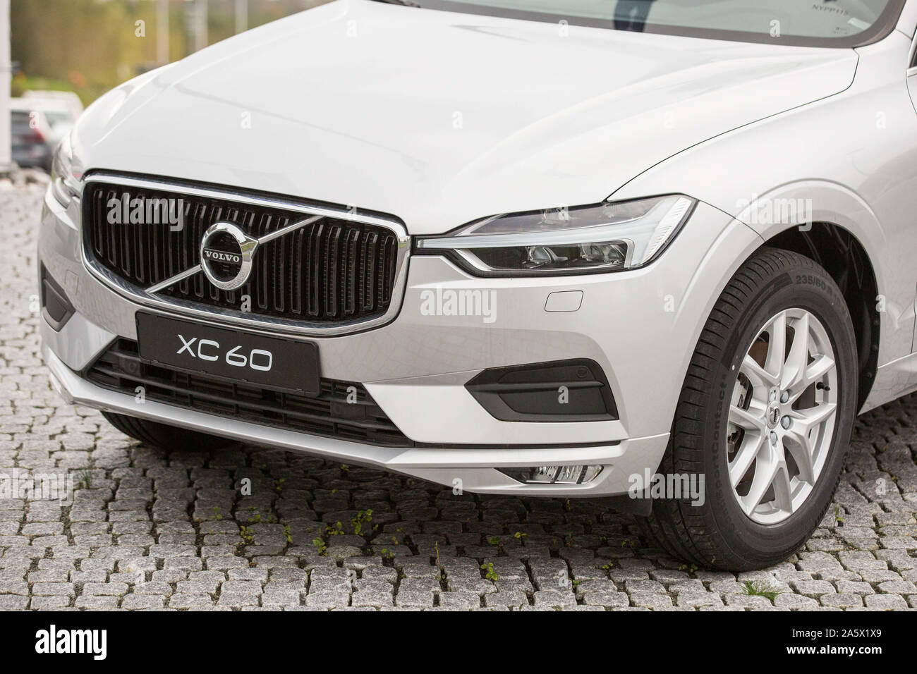 Gothenburg, Sweden. 19th Oct, 2019. Volvo XC60 seen parked near the ...