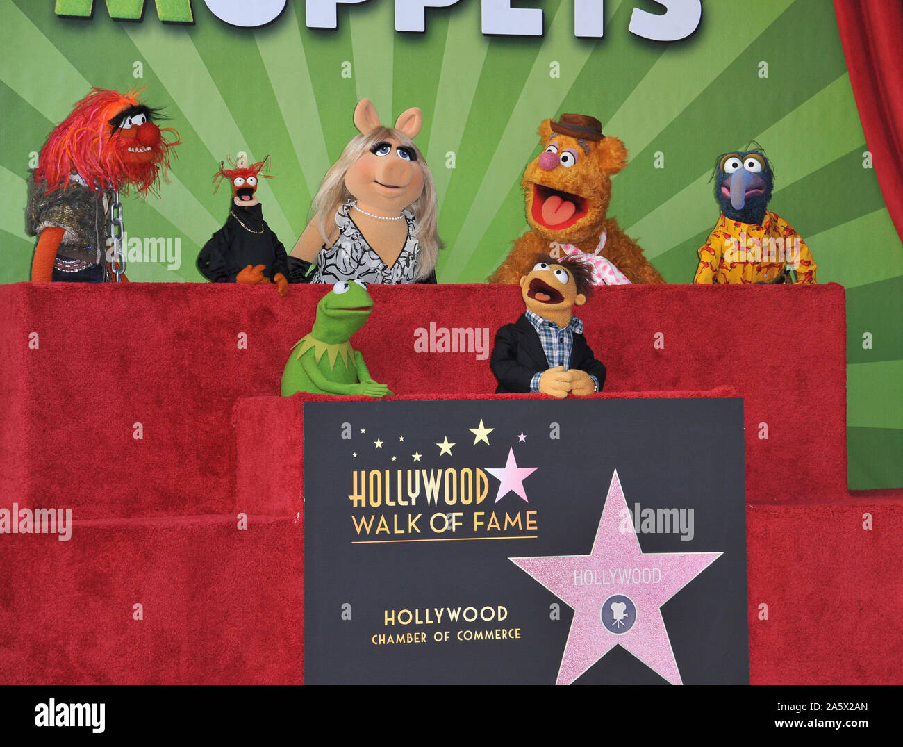 LOS ANGELES, CA. March 20, 2012: The Muppets on Hollywood Boulevard ...