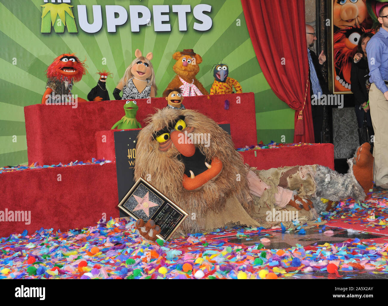 LOS ANGELES, CA. March 20, 2012: The Muppets on Hollywood Boulevard ...