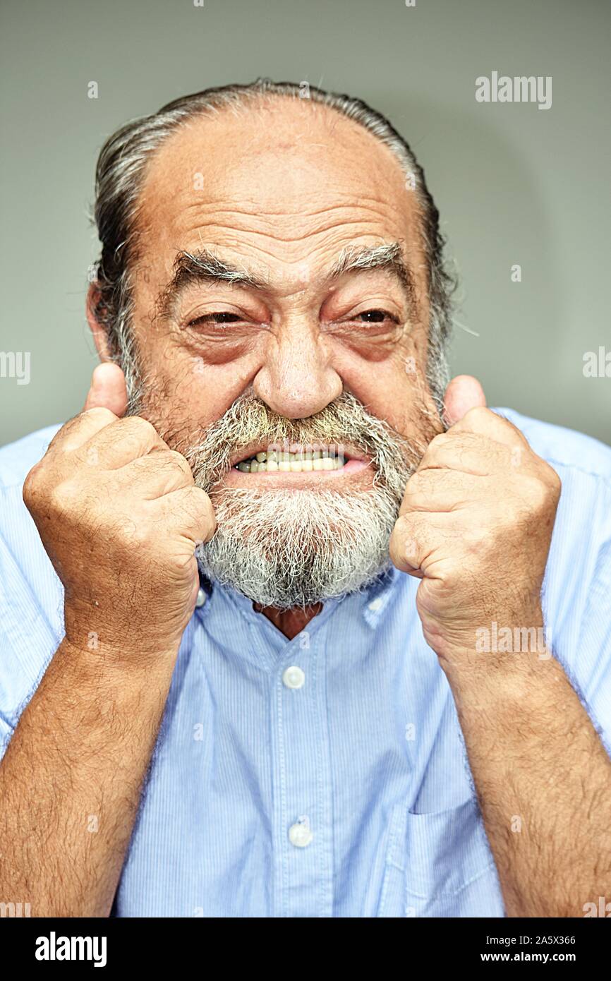 Hispanic Male Under Stress Stock Photo - Alamy
