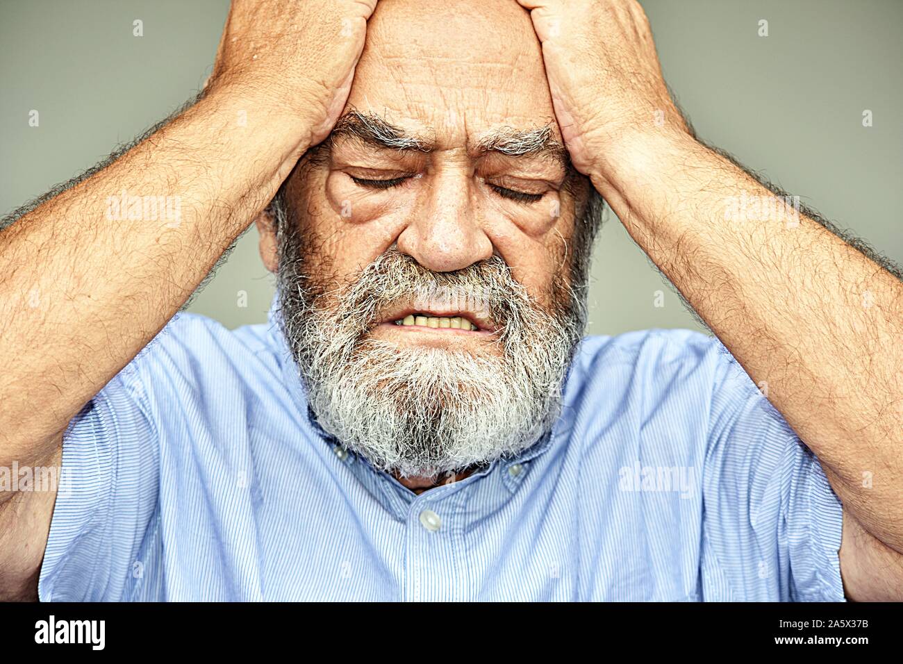 Stressed Male Person Stock Photo - Alamy