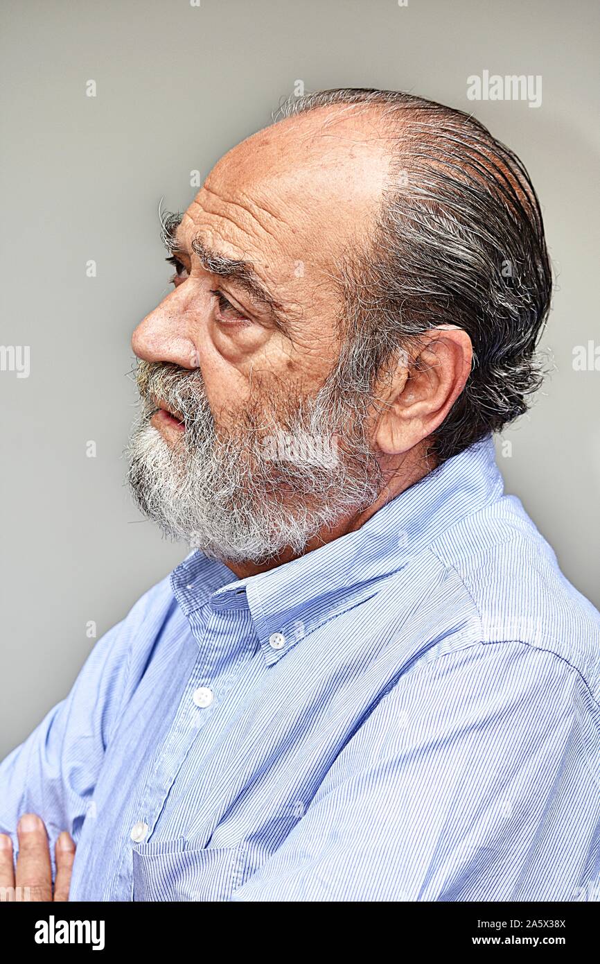 An Unemotional Male Person Stock Photo - Alamy