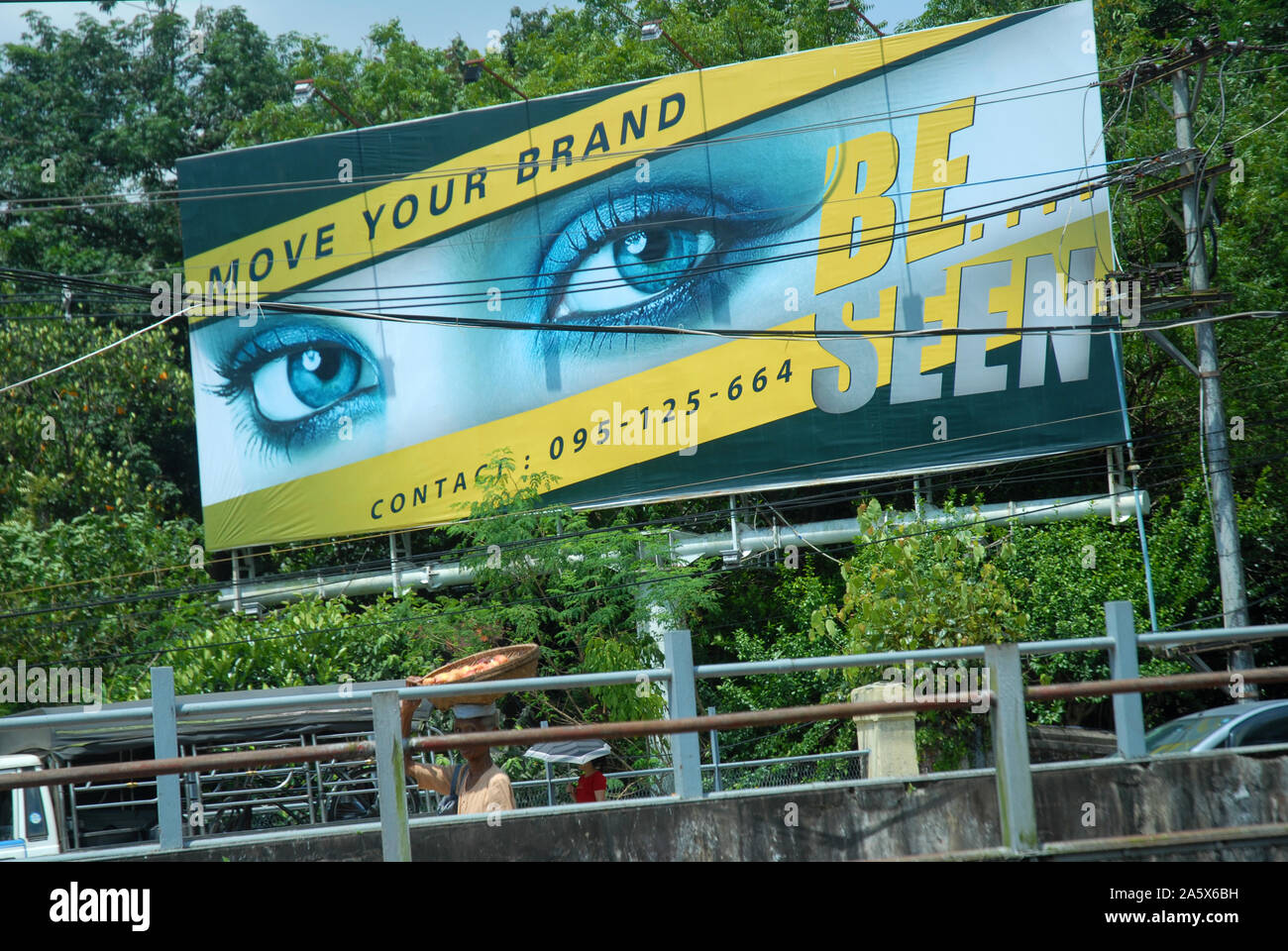 Move Your Brand Be Seen Advertising Billboard, Yangon, Myanmar, Asia ...