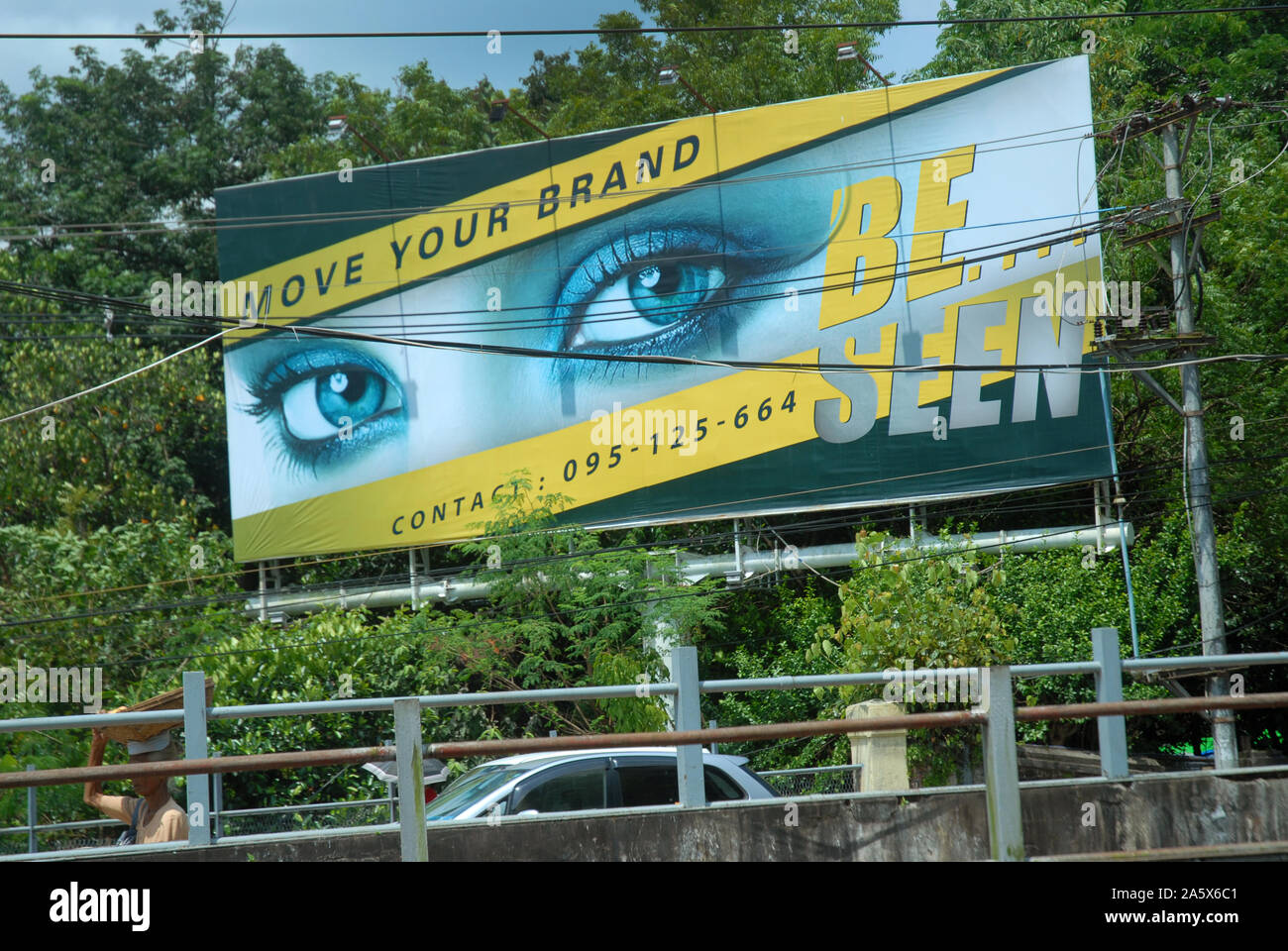 Move Your Brand Be Seen Advertising Billboard, Yangon, Myanmar, Asia ...