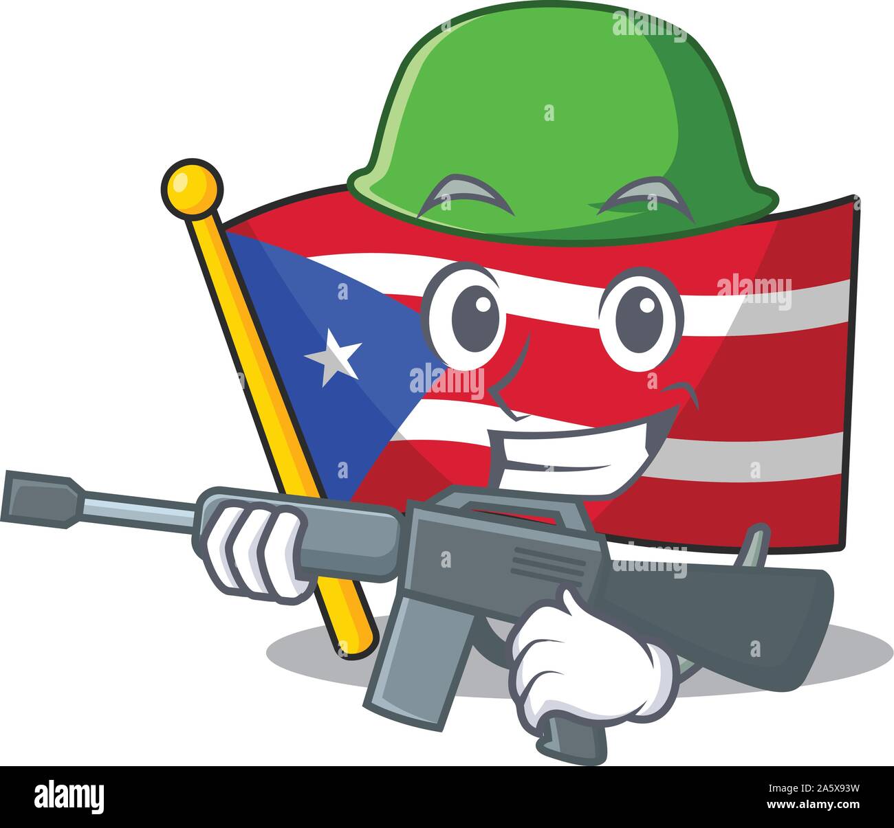 Army flag puerto rico in the cartoon Stock Vector Image & Art - Alamy