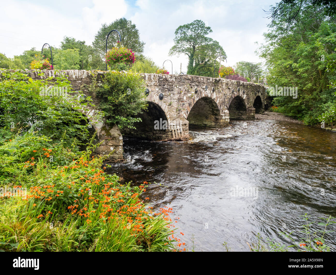 An old stone bridge on the road to Kells Bay and Beach along the Ring ...