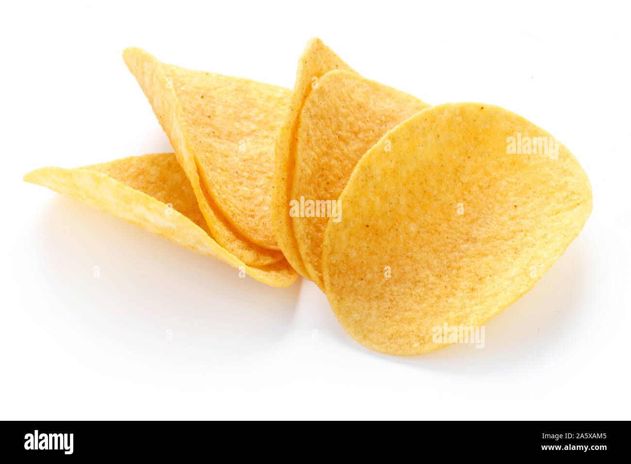 Plain Crisps Isolated On White Stock Photo - Alamy