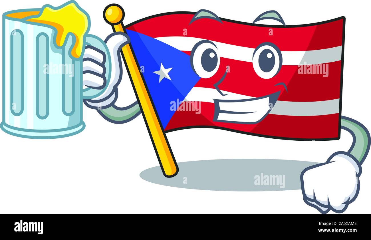 With juice flag puerto rico on a cartoon Stock Vector Image & Art - Alamy