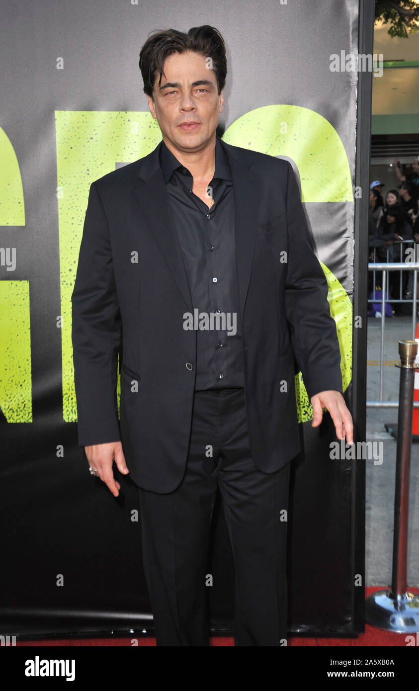 LOS ANGELES, CA. June 25, 2012: Benicio Del Toro at the world premiere ...