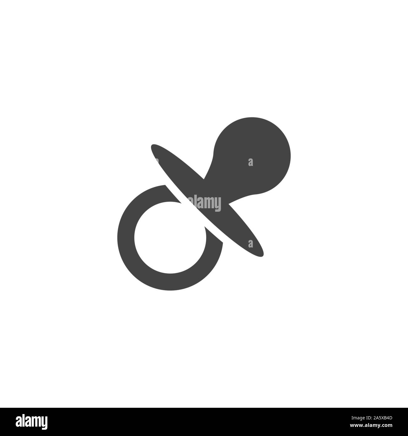 Plastic pacifier toy white background Stock Vector Images - Alamy