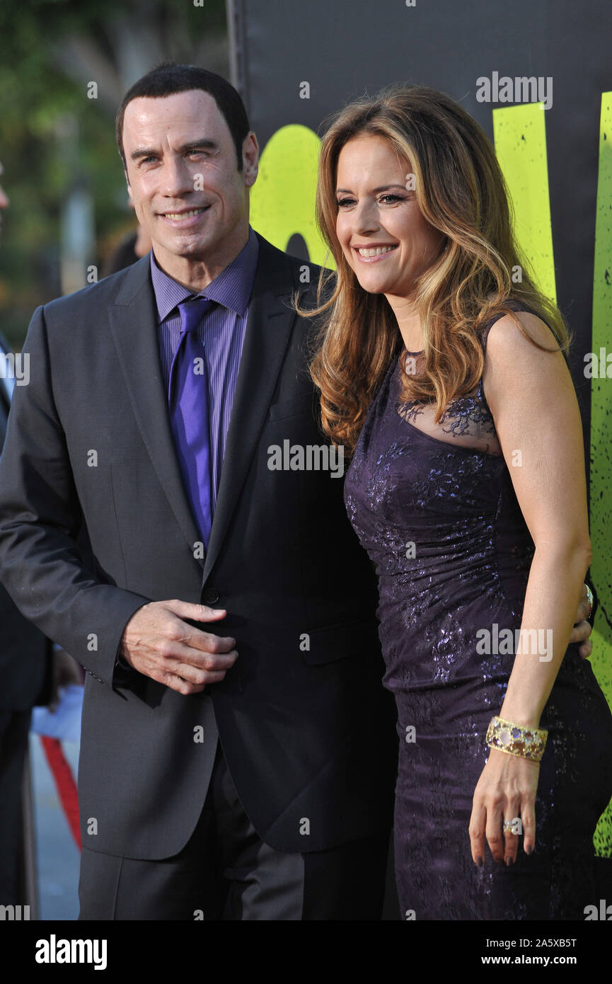LOS ANGELES, CA. June 25, 2012: John Travolta & wife Kelly Preston at ...