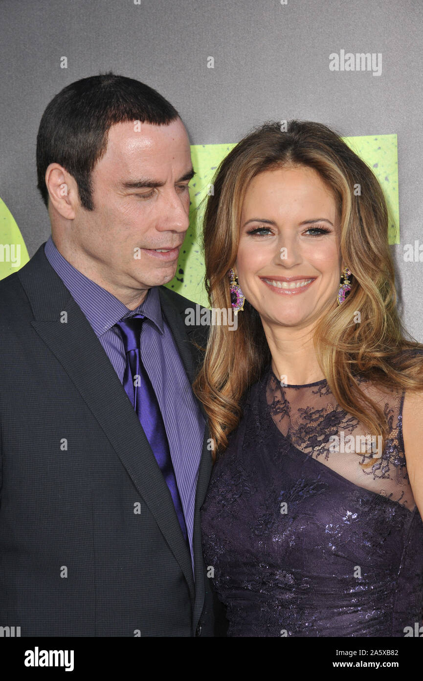 LOS ANGELES, CA. June 25, 2012: John Travolta & wife Kelly Preston at ...