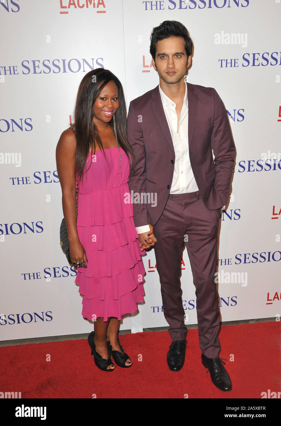 LOS ANGELES, CA. October 10, 2012: Michael Steger & wife Brandee Tucker ...
