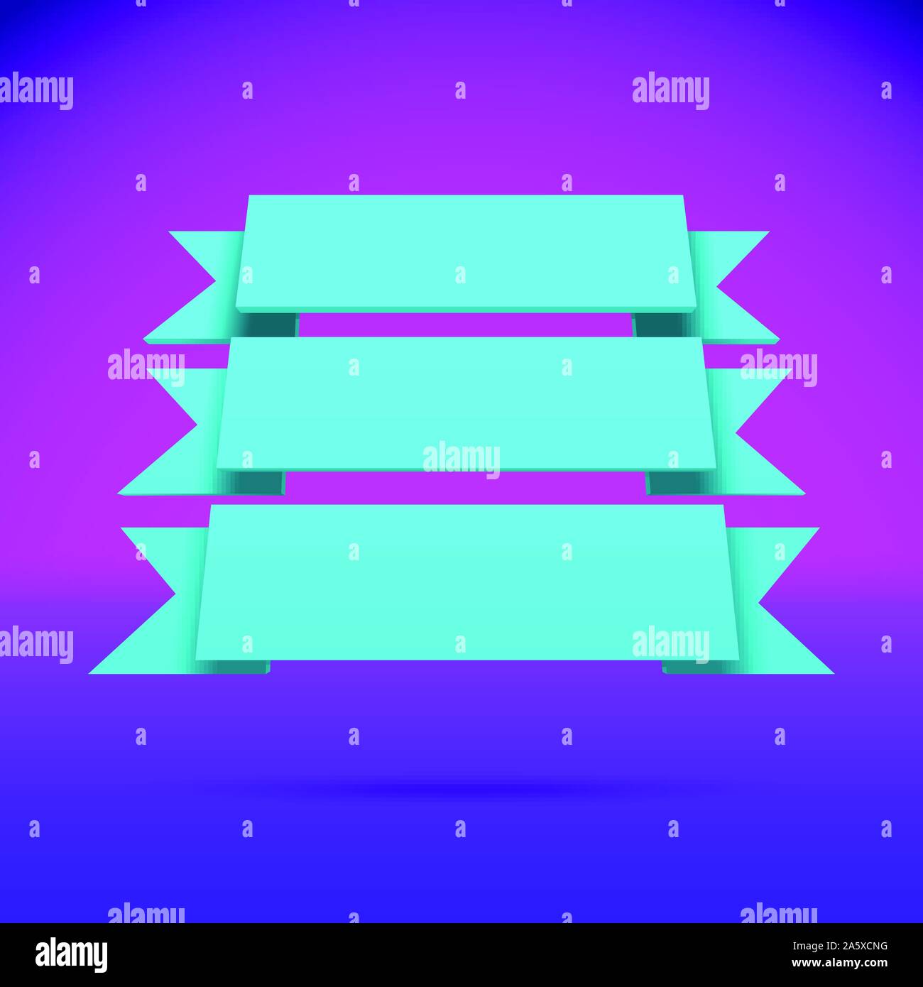 Infographic 3D blue ribbons Stock Vector Image & Art - Alamy