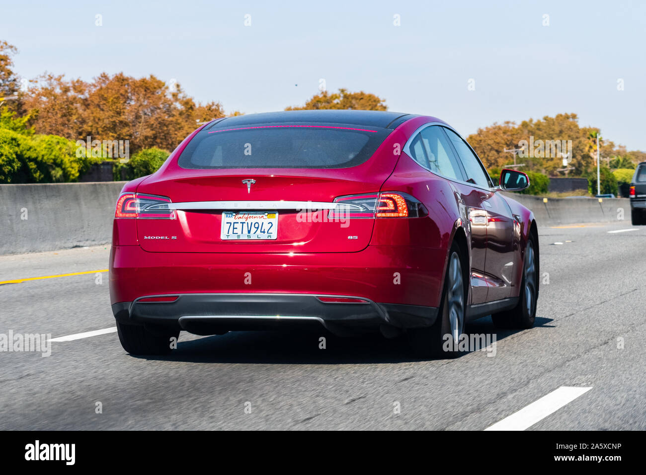Tesla Rear View High Resolution Stock Photography and Images - Alamy