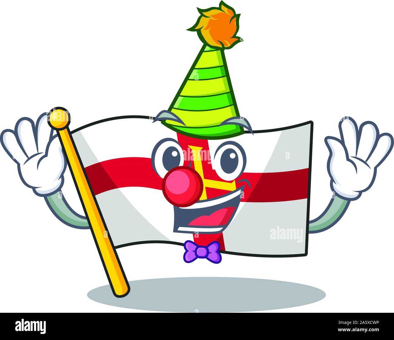 Clown flags guernsey stored in cartoon drawer Stock Vector Image & Art ...