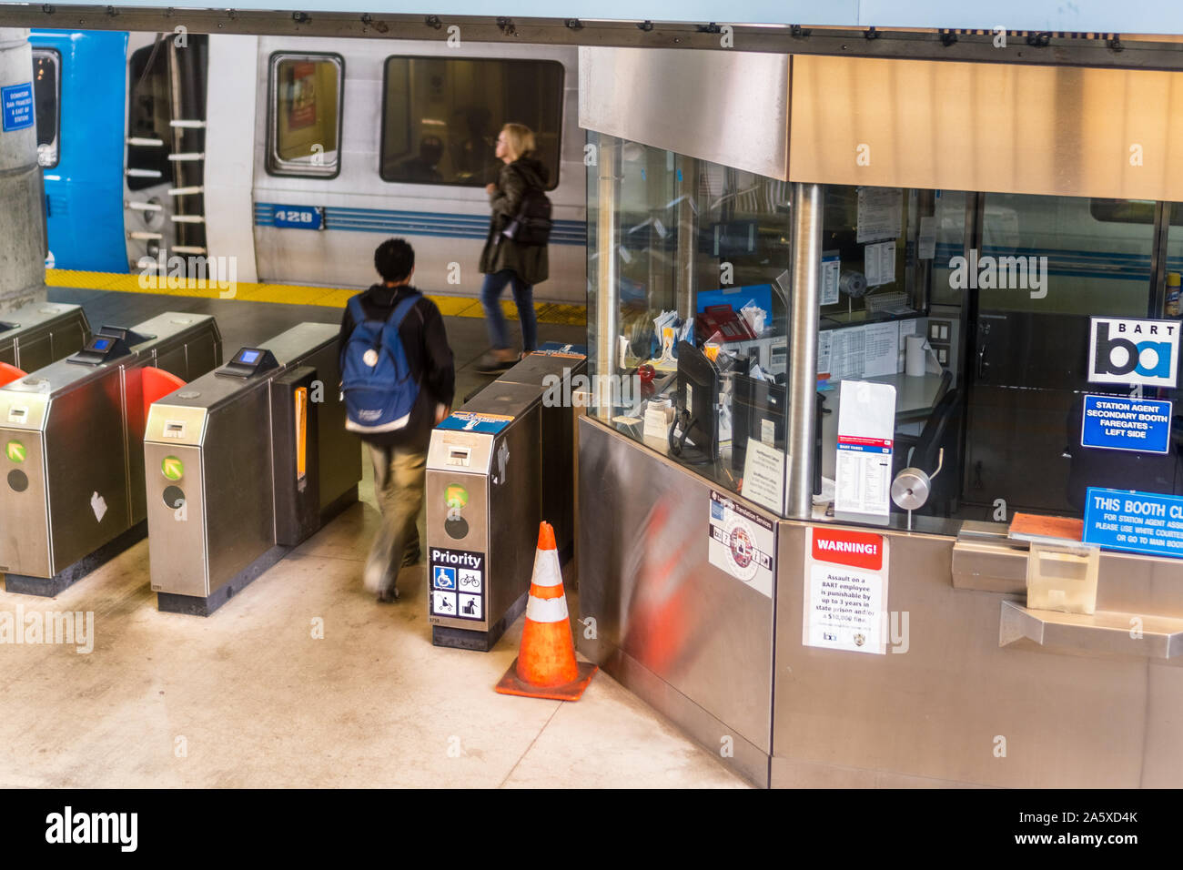 Bart train gate hi-res stock photography and images - Alamy