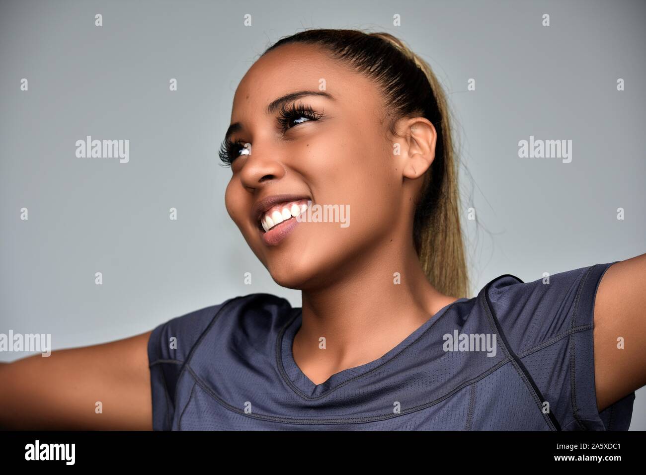 Successful Cute Person Stock Photo - Alamy