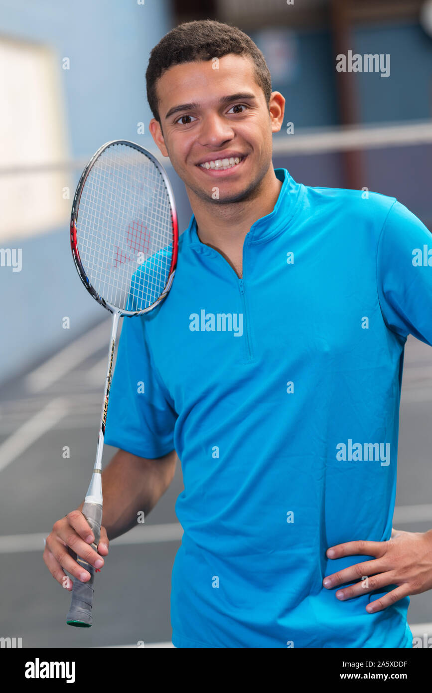 a portrait of badminton player Stock Photo - Alamy