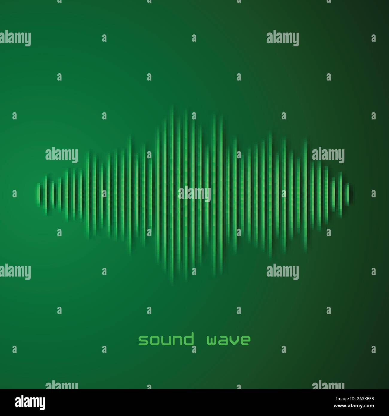 Paper sound waveform with shadow Stock Vector Image & Art - Alamy