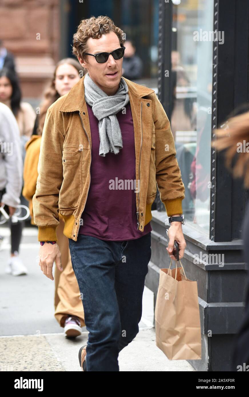 New York, NY, USA. 22nd Oct, 2019. Benedict Cumberbatch out and about ...