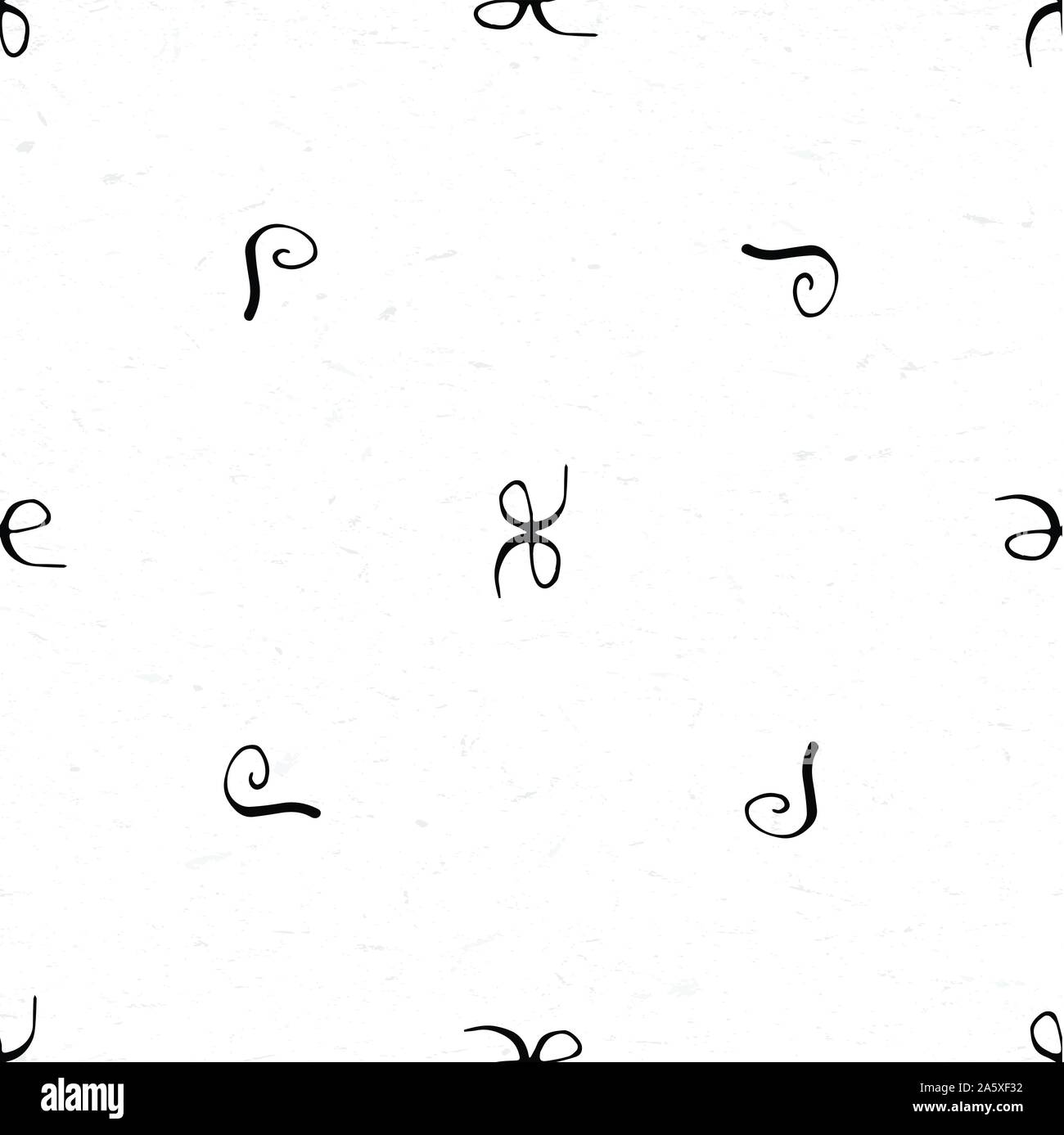 Seamless pattern with calligraphic vignettes Stock Vector Image & Art ...