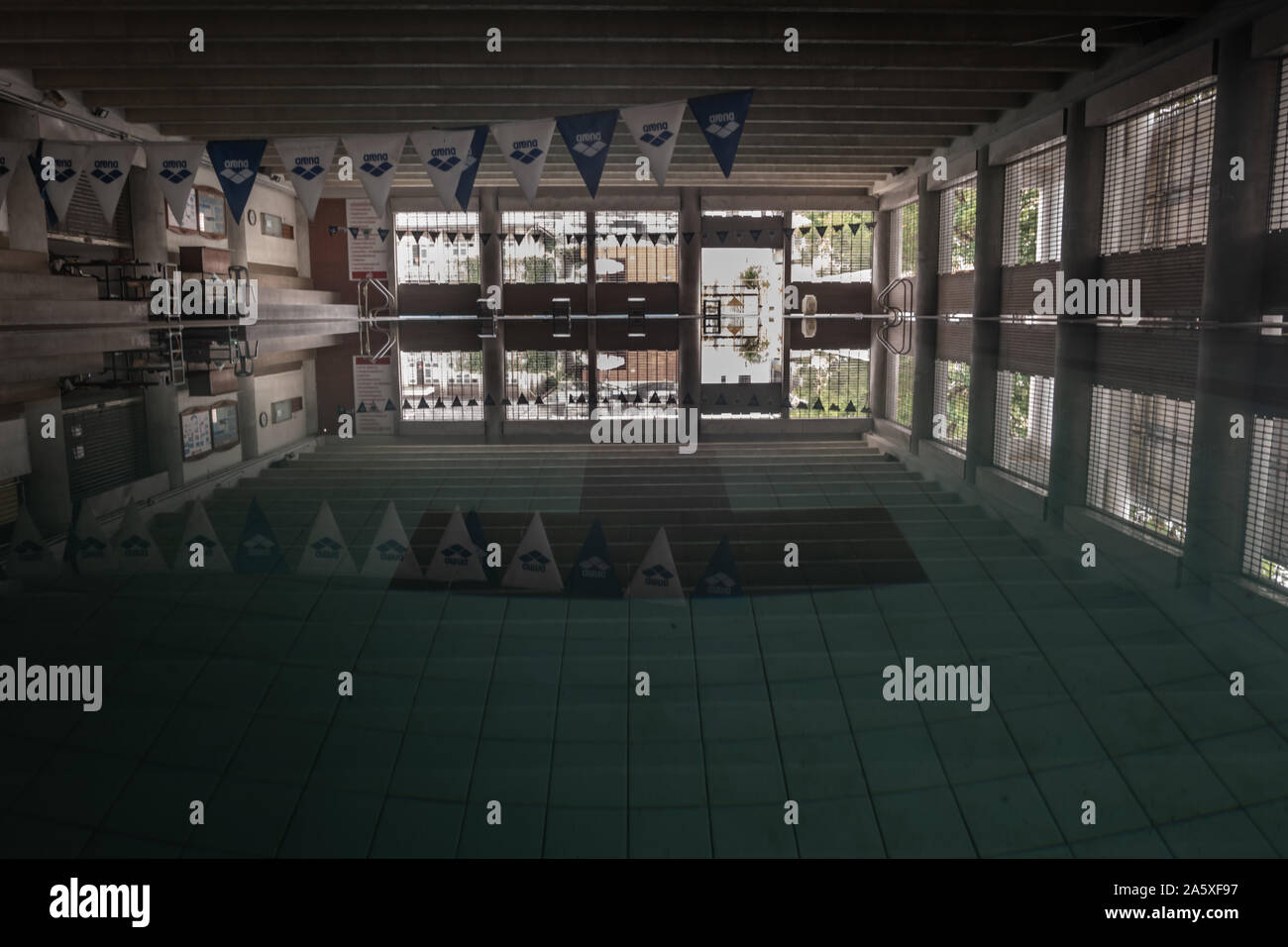 Bangkok, Thailand - Sep 28, 2019 : Empty swimming pool without people ...