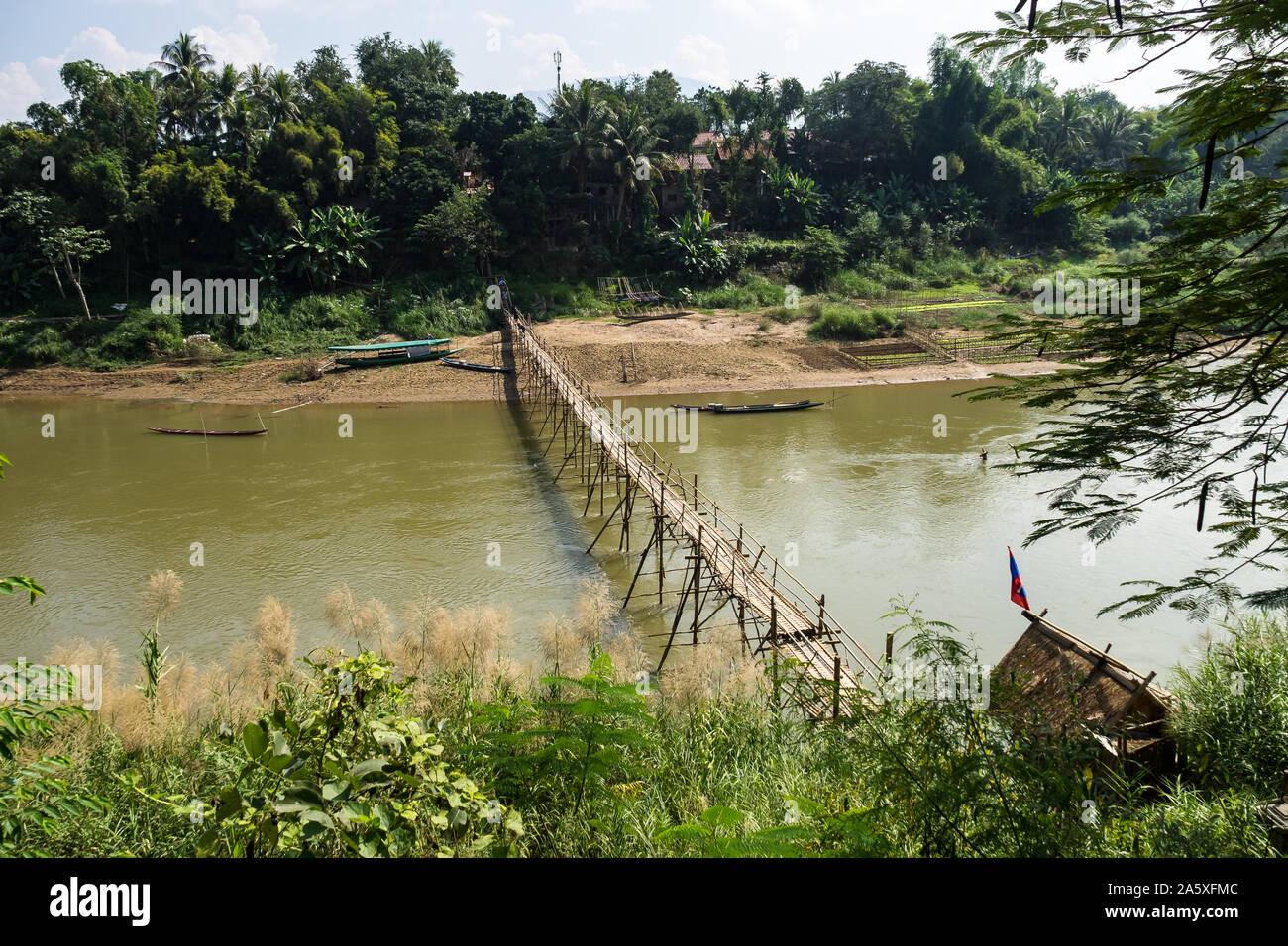 Mekong River view in Luang Prabang, Laos Stock Photo - Alamy
