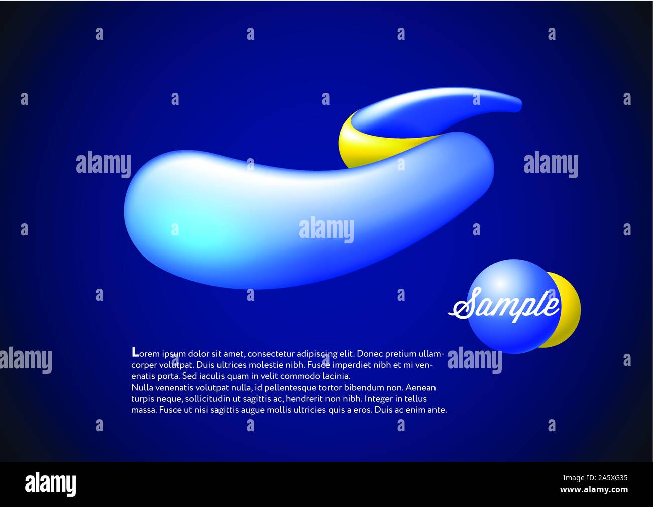 Abstract blue 3D ribbon Stock Vector Image & Art - Alamy