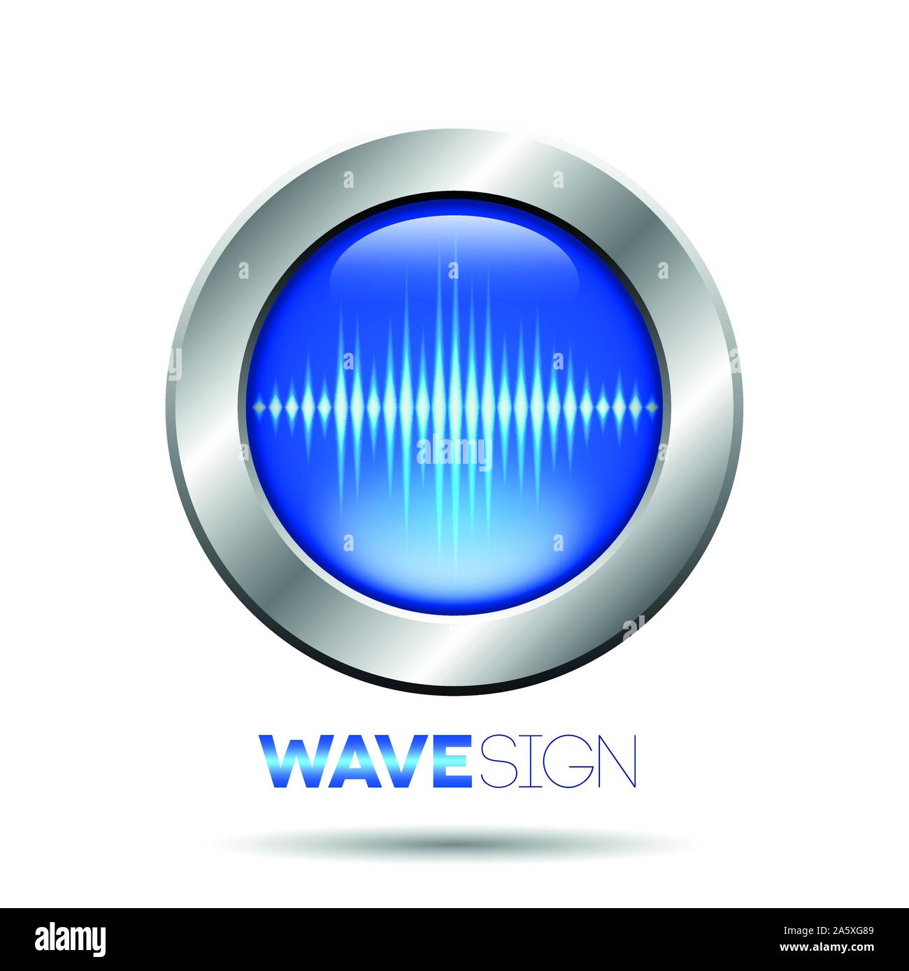 Wave wavelength vector logo hi-res stock photography and images - Alamy