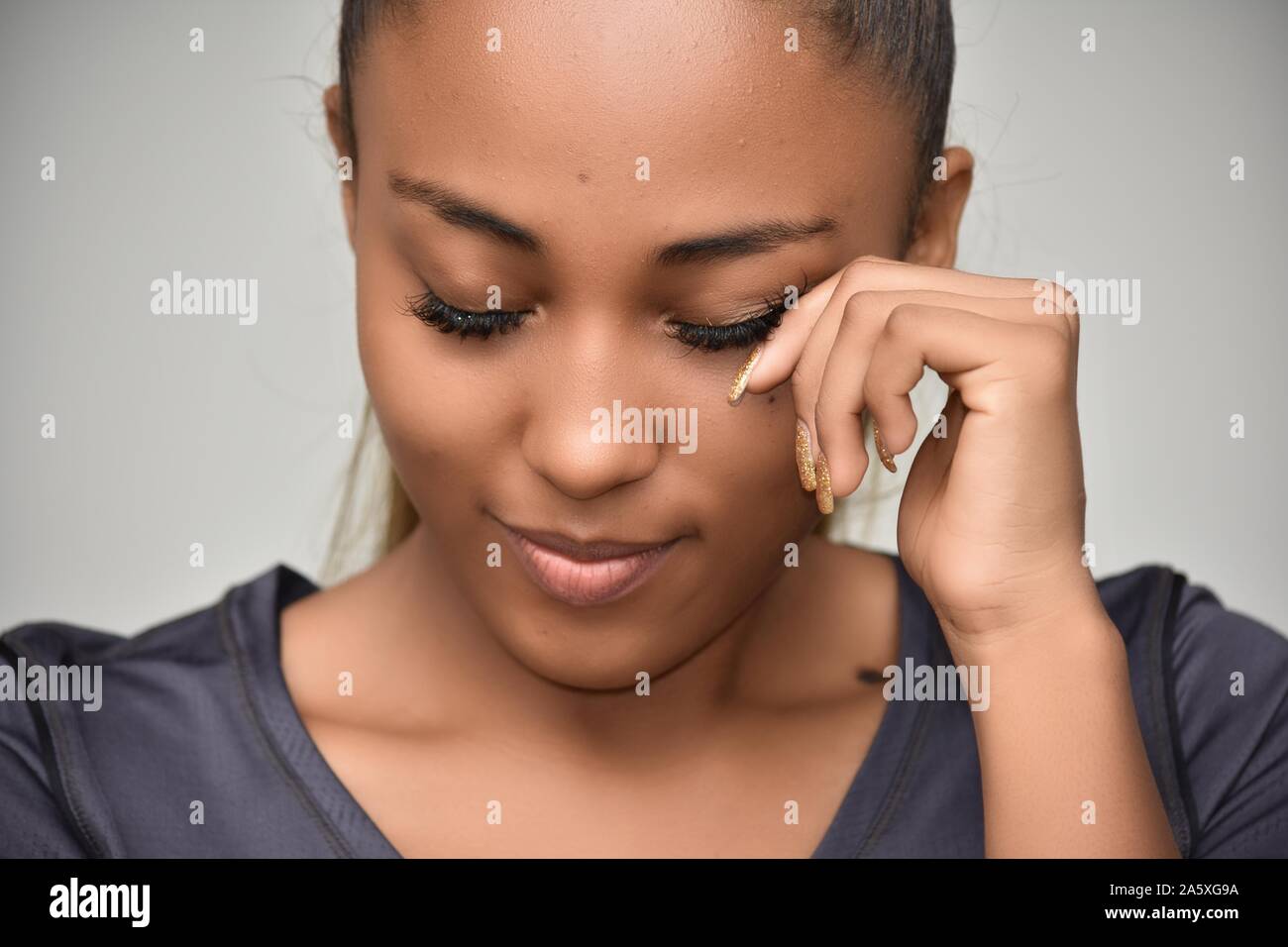 Crying Beautiful Person Stock Photo - Alamy