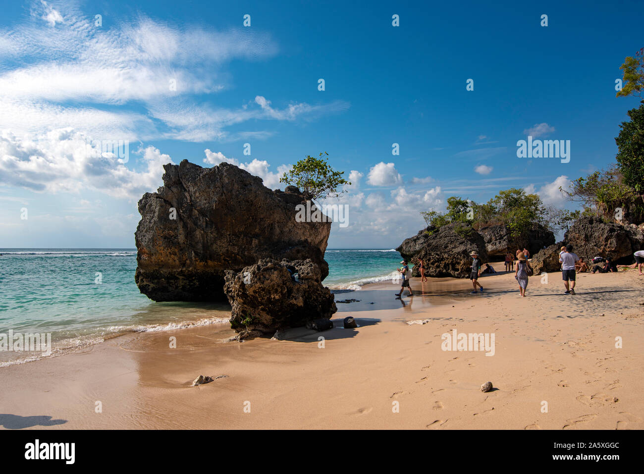 Beautiful Beach View in Bali Island Stock Photo - Alamy