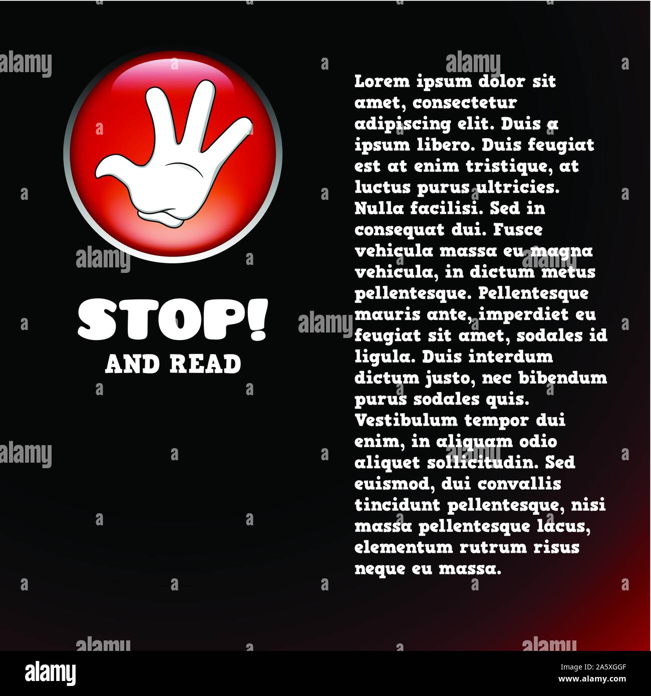 Doodle hand palm stop Stock Vector Images - Alamy