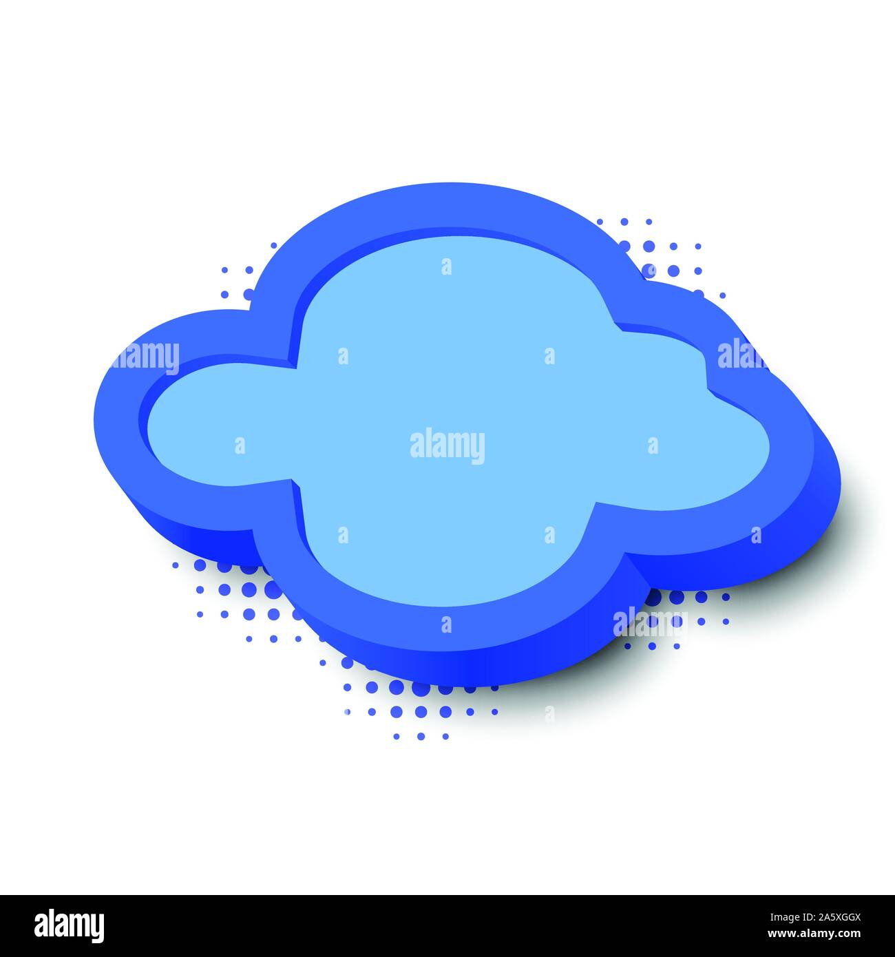 3d cloud frame Stock Vector Image & Art - Alamy