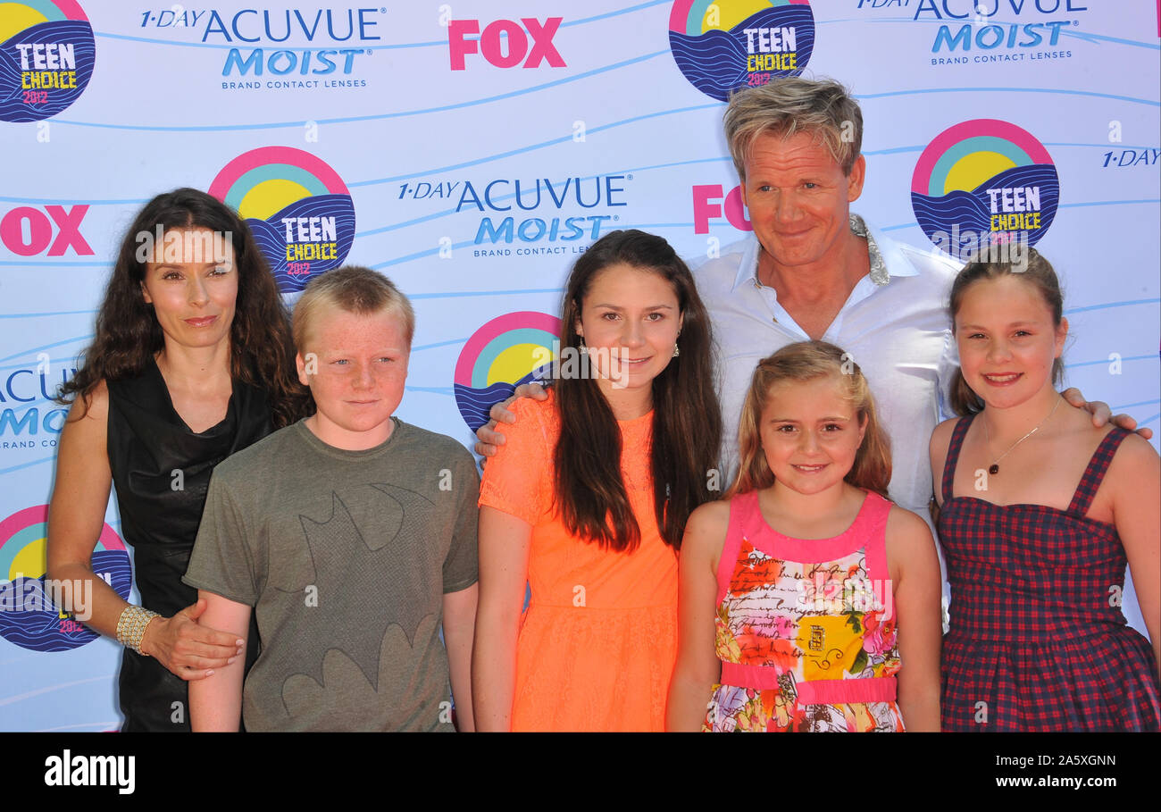 LOS ANGELES, CA. July 23, 2012: Gordon Ramsay & family at the 2012 Teen ...