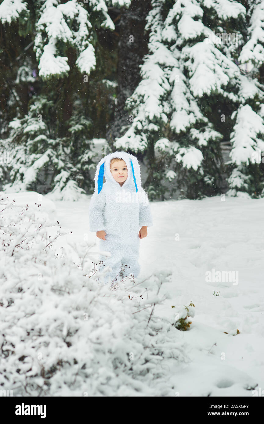 Boy dressed in rabbit costume hi-res stock photography and images - Alamy