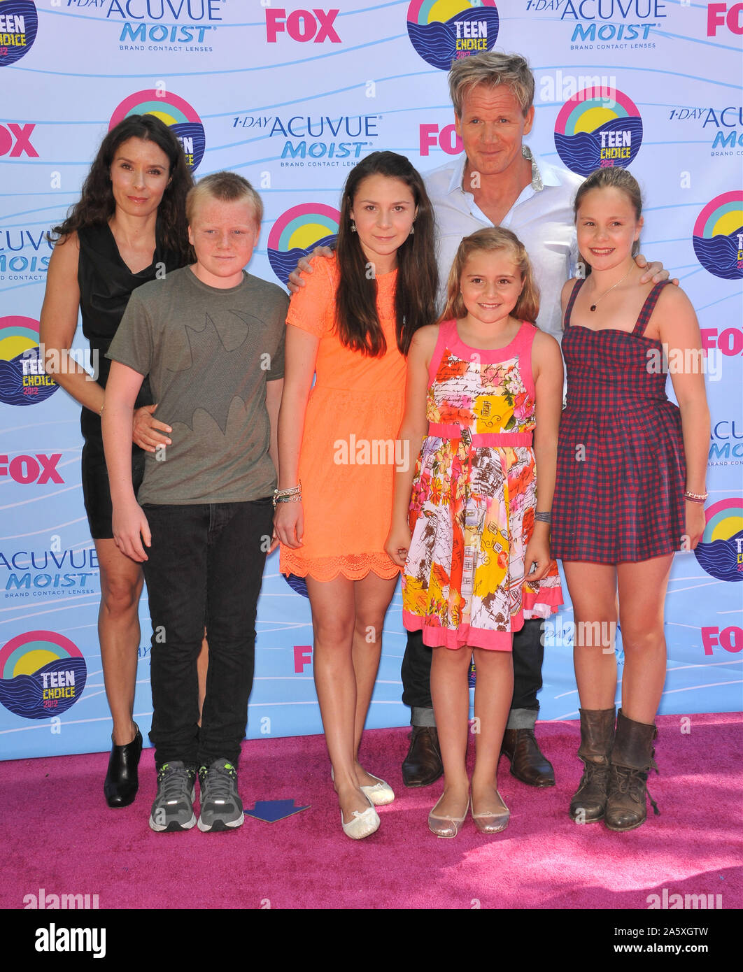LOS ANGELES, CA. July 23, 2012: Gordon Ramsay & family at the 2012 Teen ...
